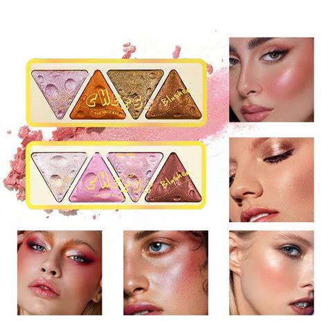 Liushuuuu Makeup Face Powder 4 Colors Bronzer Highlighter Powder
