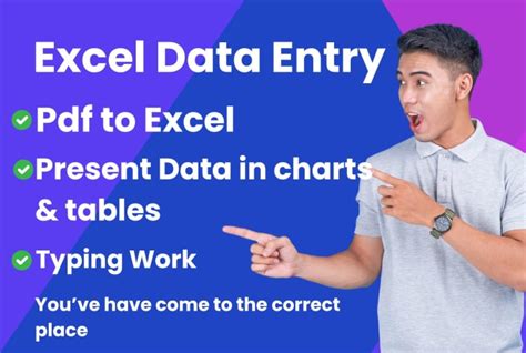 Pdf To Excel Data Conversion Charts Tables And Typing Services By