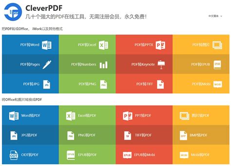 Cleverpdf，woed，excel，ppt，pdf批量转换相关的工具网站
