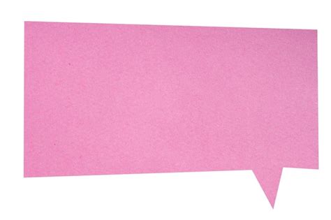 Premium Photo A Pink Speech Bubble With A White Background