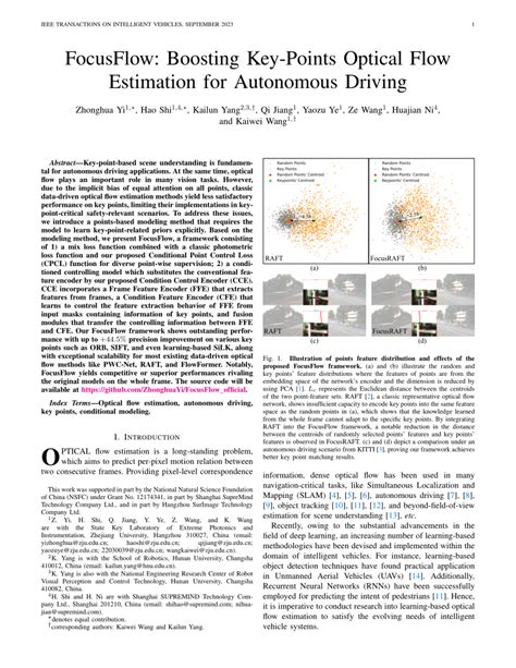 PDF FocusFlow Boosting Key Points Optical Flow Estimation For