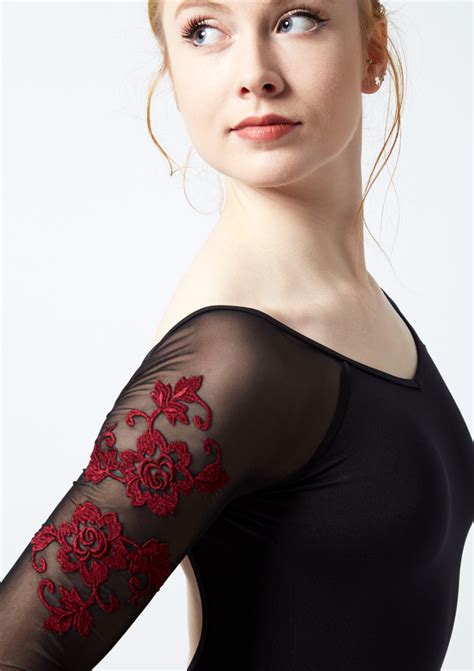 Ballet Rosa Gigi Floral Embroidery Mesh Leotard Move Dance Us
