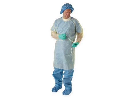 Medline Classic Lightweight Poly Cover Gown Rl 50ct