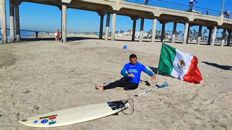Martín Martínez satisfecho tras quinto lugar en Mundial de Para Surfing Comisión