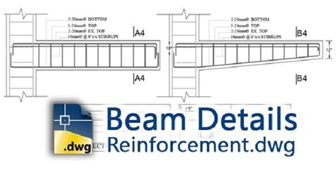 Download Detail Penguatan Balok Dwg Autocad Asdar Id