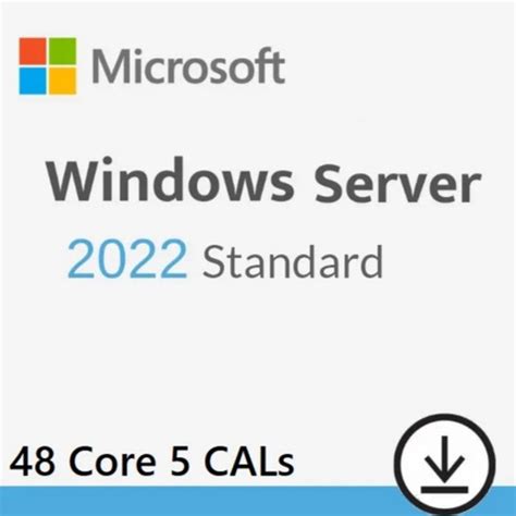 Jual Product Key Win Server 2022 Standard 48 Core 5 CALs Original ...