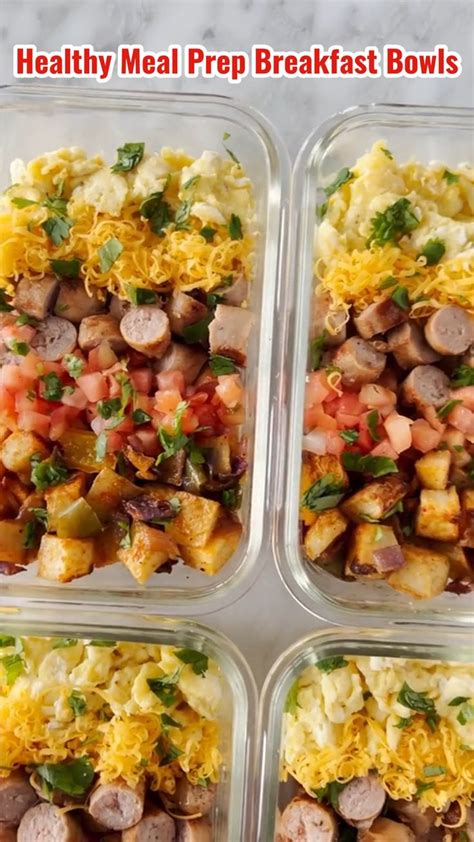 Healthy Meal Prep Breakfast Bowls Recetas