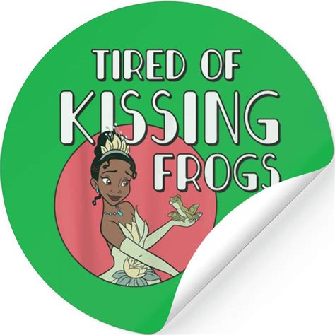 Disney Princess Tiana Tired Of Kissing Frogs 532 Stickers Id 22778683