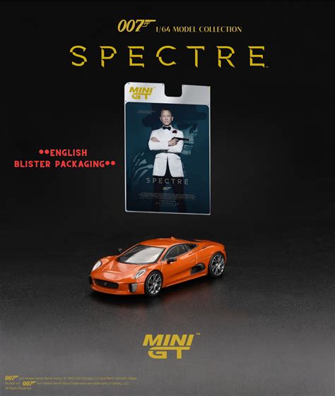 Mini Gt No903 Jaguar C X75 Spectre English Blister Packaging