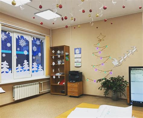 Как украсить кабинет к Новому 2025 году своими руками идеи украшения рабочего офиса