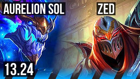 Aurelion Sol Vs Zed Mid 500 Games Br Master 1324 Youtube