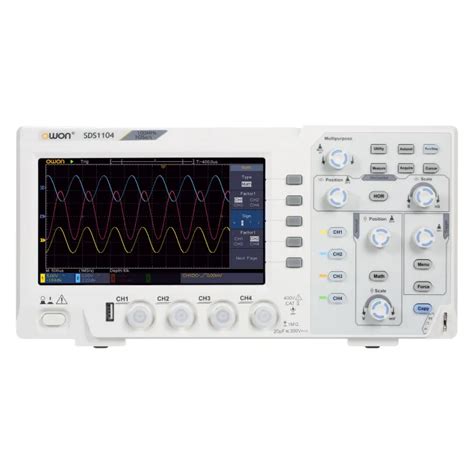 Owon Sds1104 4 Ch Digital Storage Oscilloscope With 7 I Nch Lcd Display Handheld Portable