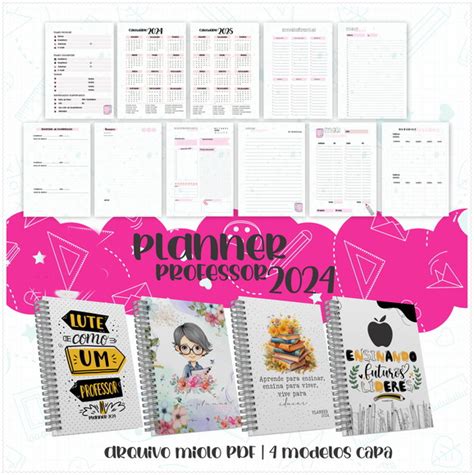 Arquivo Digital Planner Professor 2024 Elo7 Produtos Especiais