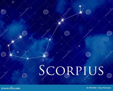Constellation Scorpius Stock Illustration Illustration Of Blue 4961086