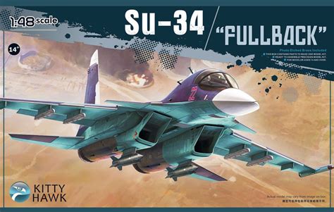 Kitty Hawk 80141 1/48 Российский Су-34 FullBack NEW самолета купить на ...