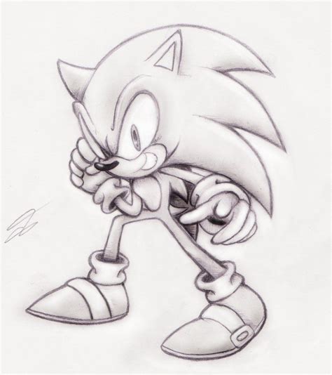 Sonic The Hedgehog Drawings In Pencil