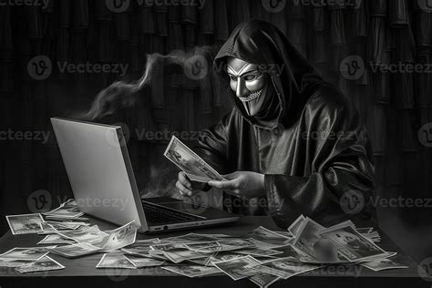 Black And White Photography Of Anonymous Hacker Holding Ancient Paper
