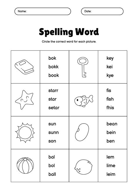 1st Grade Spelling Words Worksheets Writing Practice Worksheet