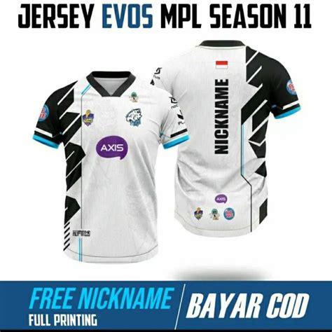 Jual JERSEY EVOS 2023 MPL SEASON 11 FULLPRINTING Shopee Indonesia