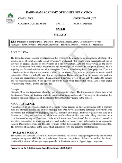Unit 2 Pdf Database Schema Databases