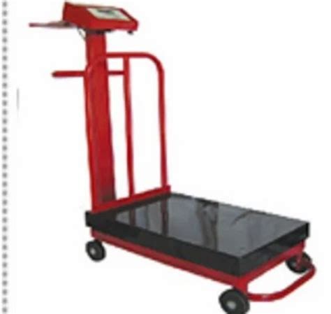 Electronic Trolley Weighing Scale 10 Kg Platform Size 200 200 Mm At