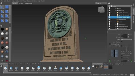 Haunted Mansion Madame Leotha Tombstone 3d Printable Sculpt 3d Model 3d