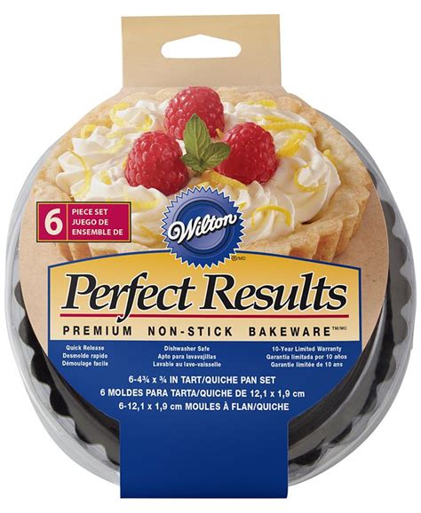 Wilton Perfect Results Nonstick Mini Fluted Tart Pans Set Of 6 Macys