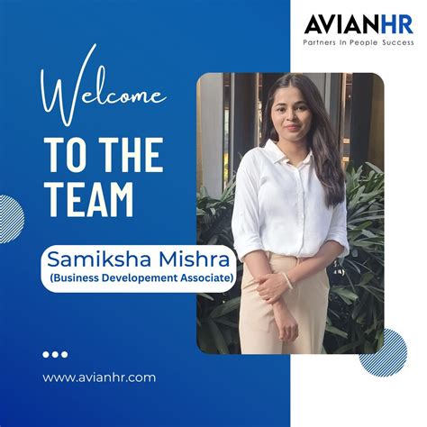 Avianhr On Linkedin We Are Thrilled To Welcome Samiksha Mishra To The