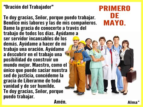 Oración del Trabajador Te doy gracias Señor porque puedo trabajar