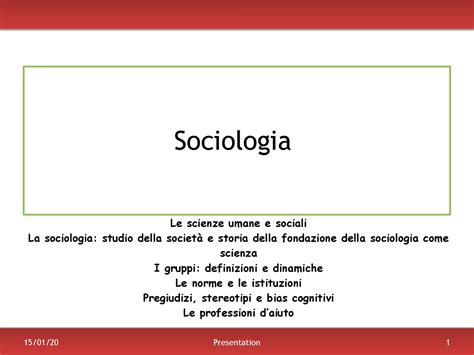 Sociologia E Dinamiche Di Gruppo Docsity