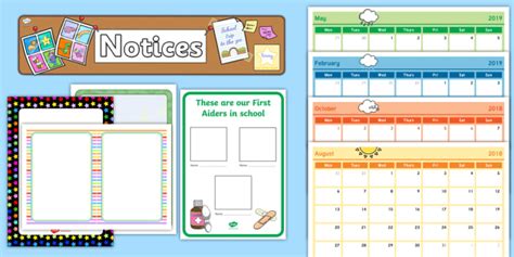 Class Notice Board Display Pack Primary Resources
