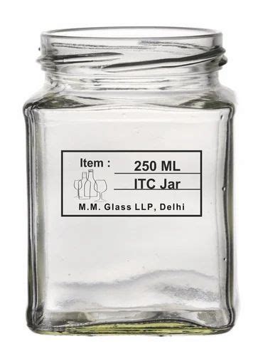 250ml Glass ITC Jar At 9 3 Piece Glass Storage Jar In New Delhi
