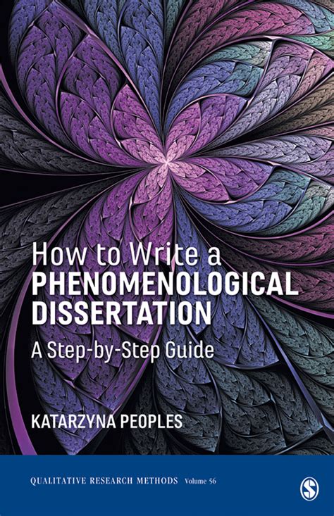 How To Write A Phenomenological Dissertation