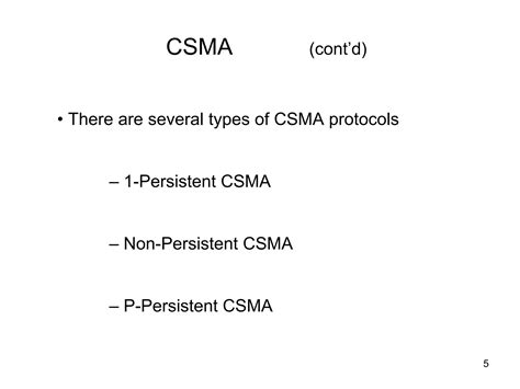 Csma PPT