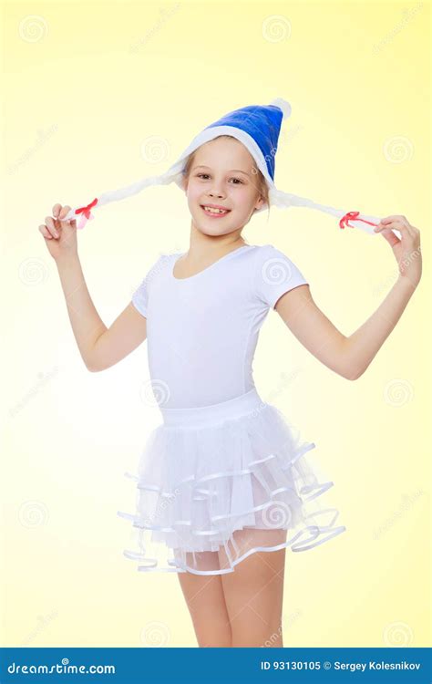 The Girl Gymnast In The Hood Santa Claus Stock Image Cartoondealer
