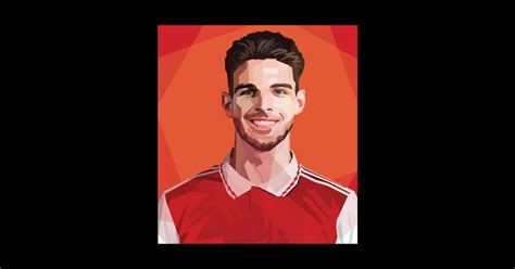 Declan Rice In Vector Art Arsenal Sticker Teepublic