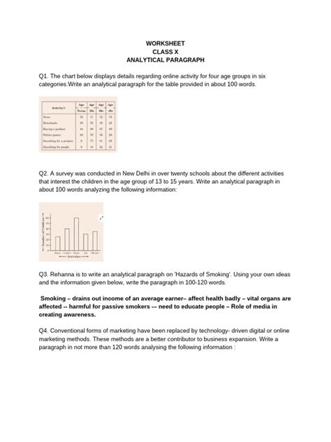Letter And Analytical Paragraph Worksheet Pdf