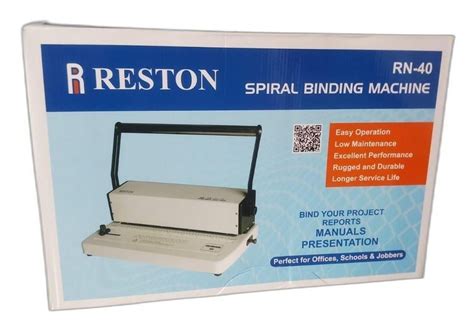 Mild Steel Manual Spiral Binding Machine Model Name Number Rn 40 Size Dimension