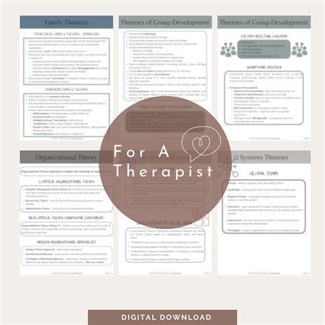 Social Work Theories Study Guide Etsy