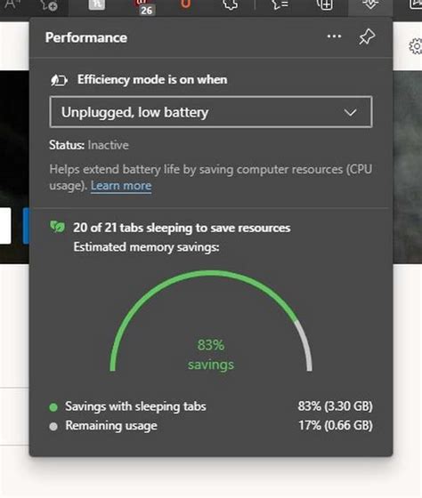 Спящие вкладки в Microsoft Edge экономят ресурсы ПК Setiwik