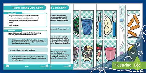 Funny Tummy Card Game Teacher Made Twinkl