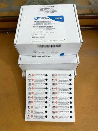 Paper Class 4 Chemical Indicator Steam Strips In Cssd At ₹ 5 Strip In New Delhi