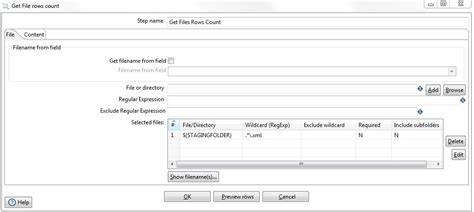 Pentaho Quickly Get File Count Of Folder Stack Overflow