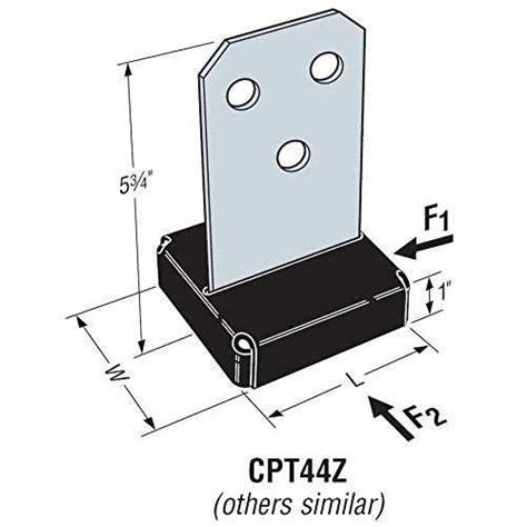Simpson Strong Tie Cpt66z Concealed Post Base Hardwareandtools Online Store