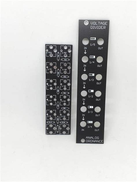 Voltage Divider Pcb Panel Eurorack Diy 6hp Etsy