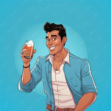 Premium Ai Image Kens Animated Cheers Funloving Dolls Unwind With A Cold Brew