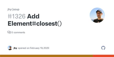 Add Elementclosest · Issue 1326 · Jhyjsoup · Github