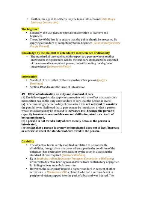 Torts Final Exam Notes 70311 Torts Uts Thinkswap