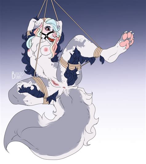 Rule 34 Anthro Ball Gag Bondage Bondage Bound Busybunny Canid Canine
