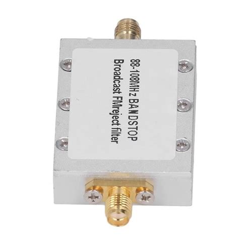Wong Filtre De Diffusion Fm Sma Filtre De Diffusion Fm 88‑108mhz Avec Interface Sma Pour